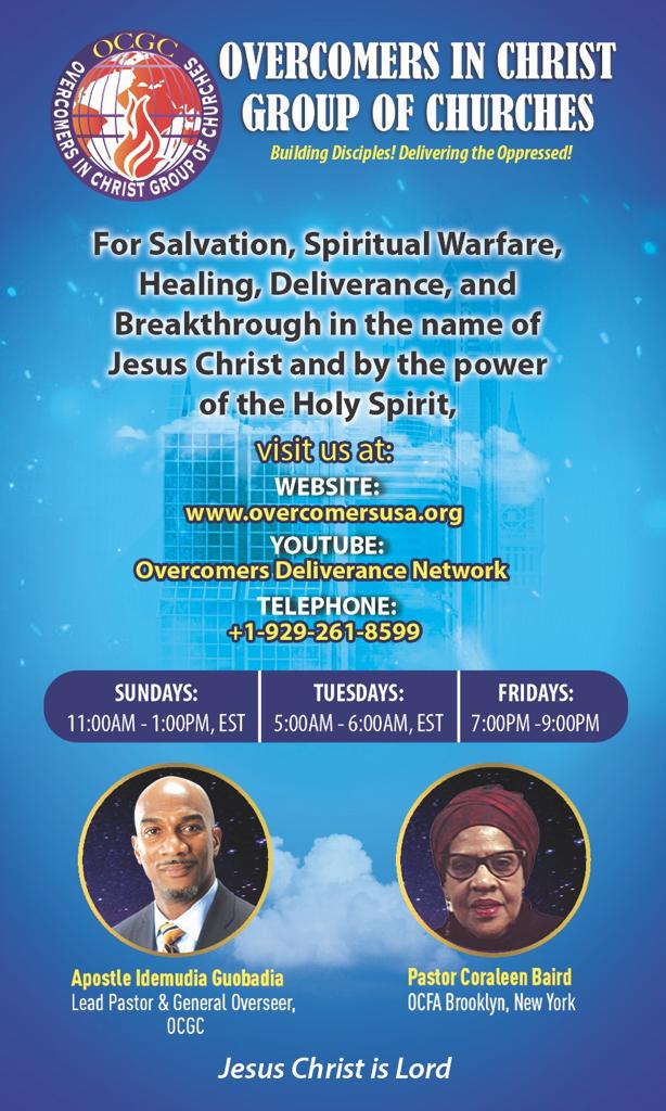 Overcomers In Christ Group of Churches | Building disciples! Delivering ...