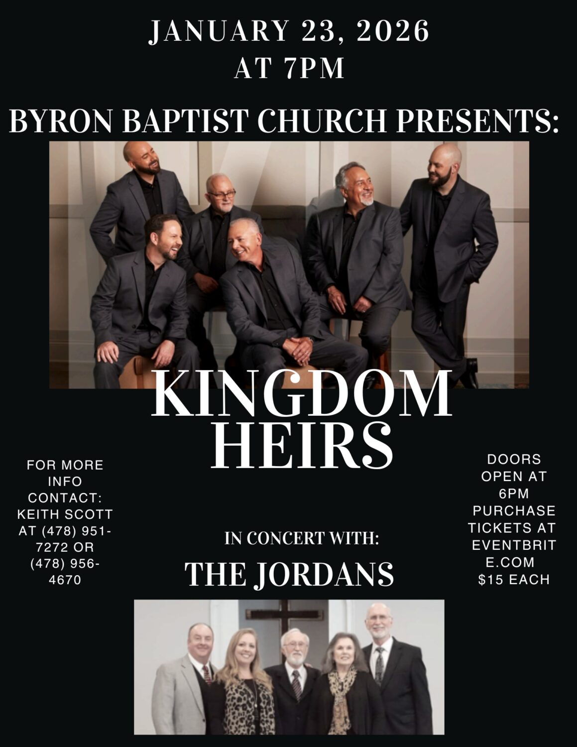Kingdom Heirs Concert | Byron Baptist Church