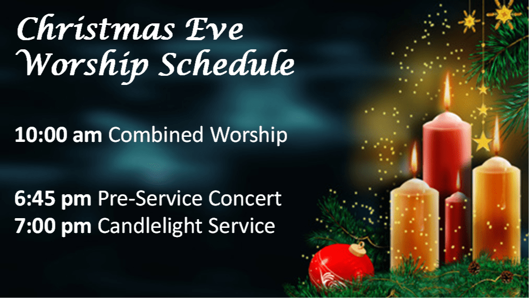 Christmas Eve Worship Schedule | First Baptist Church of Greater Toledo