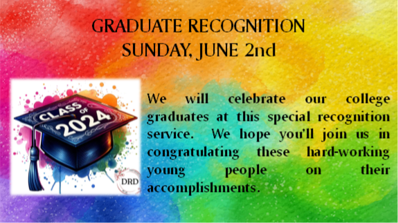 Graduate Recognition Sunday | First Baptist Church of Greater Toledo